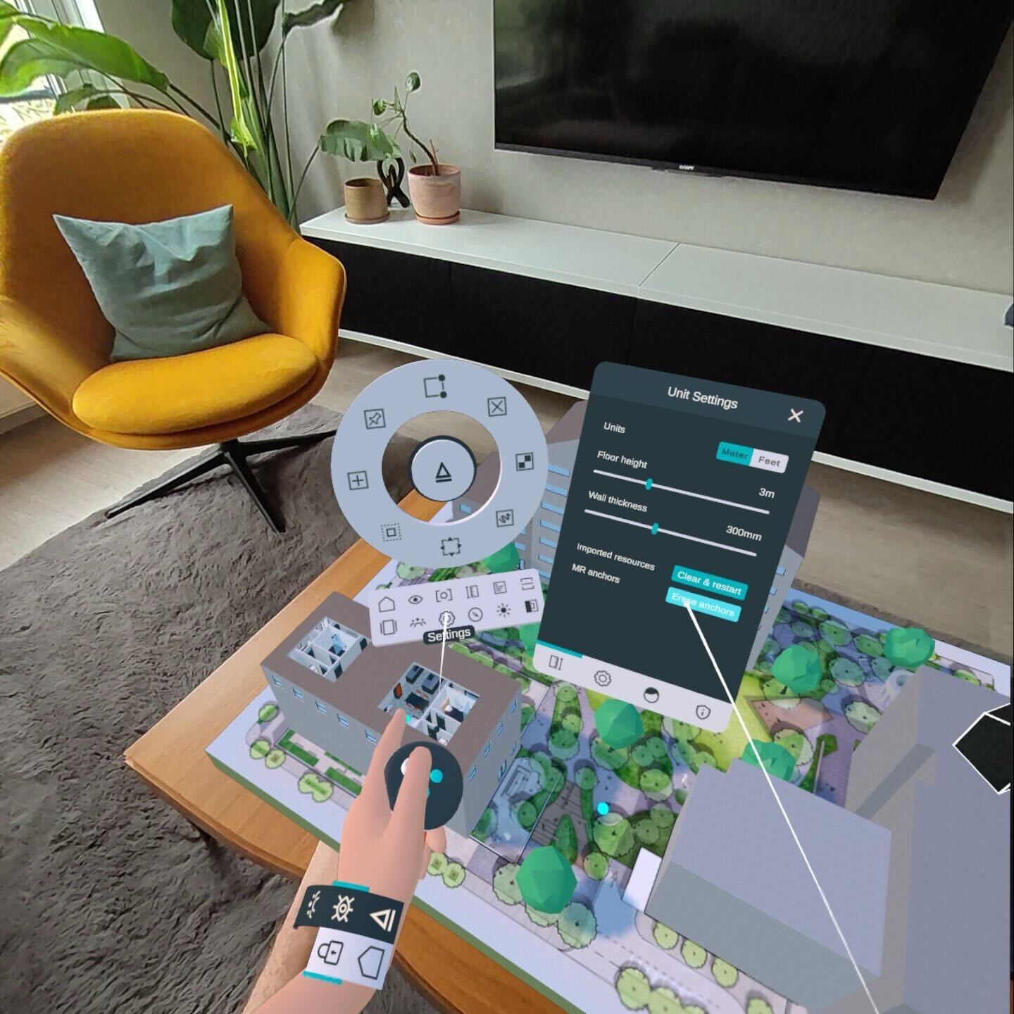Aligning and locking your scene in mixed reality – Arkio