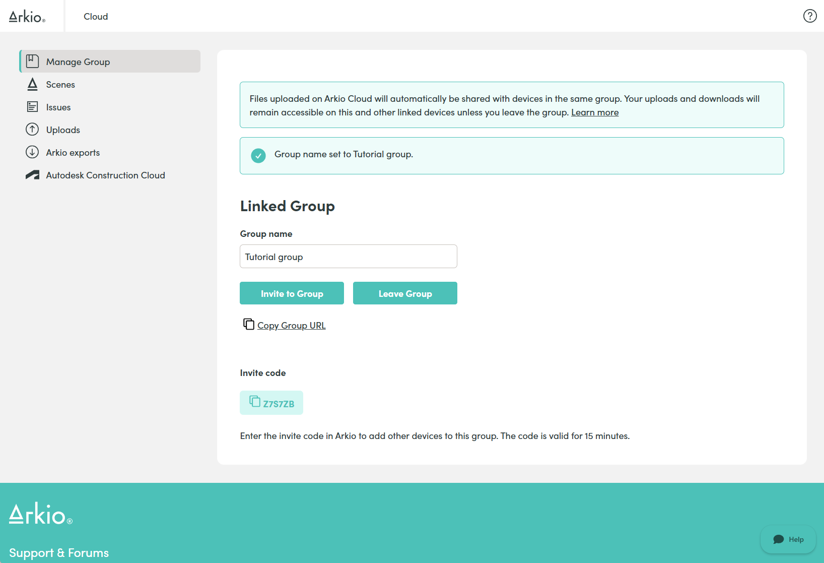 Arkio Cloud portal – Arkio