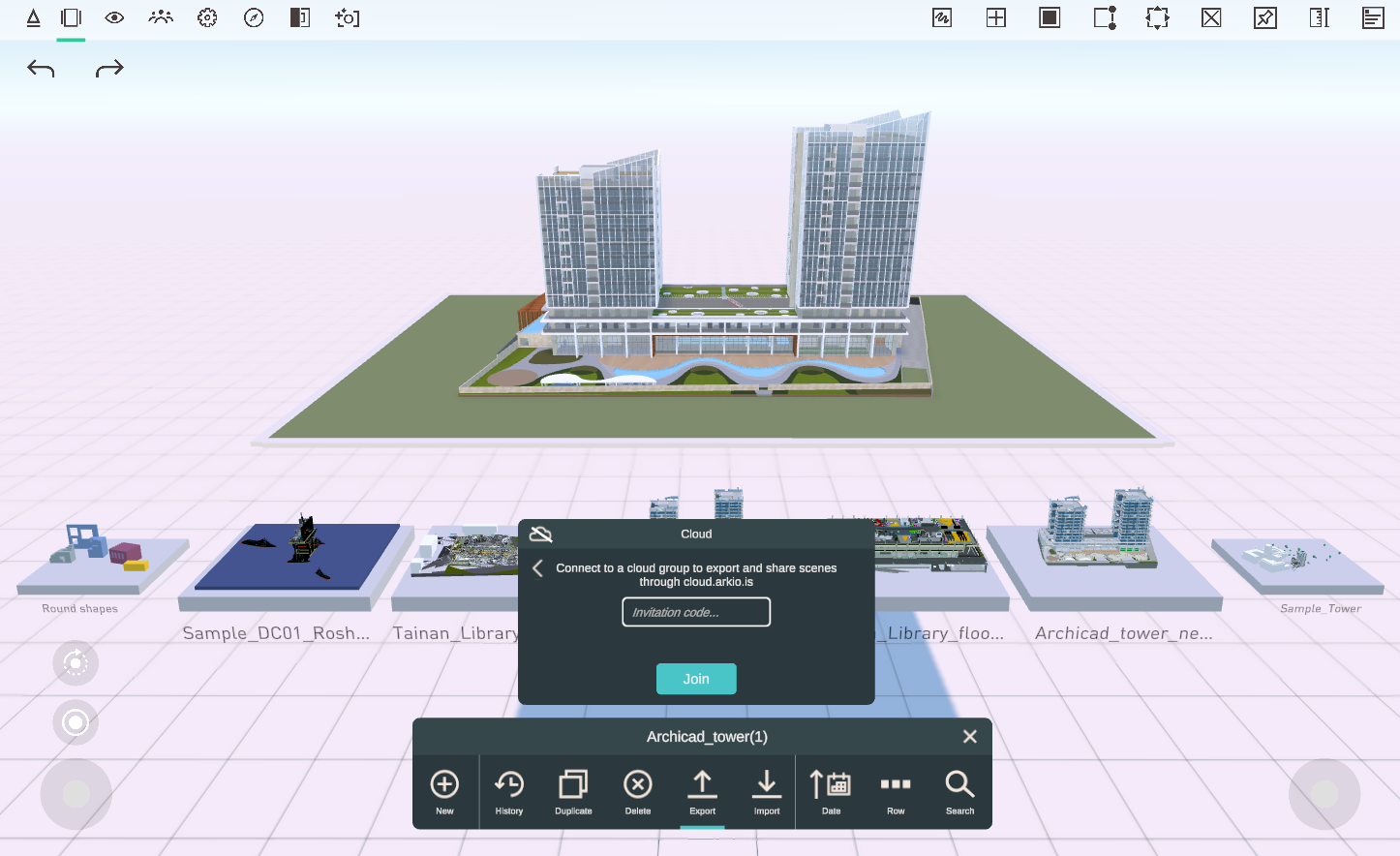 Arkio Cloud portal – Arkio